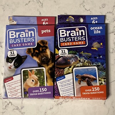 Lot Of 2 Brain Busters Gaming Cards complete - 31 Cards Each - Pets ...