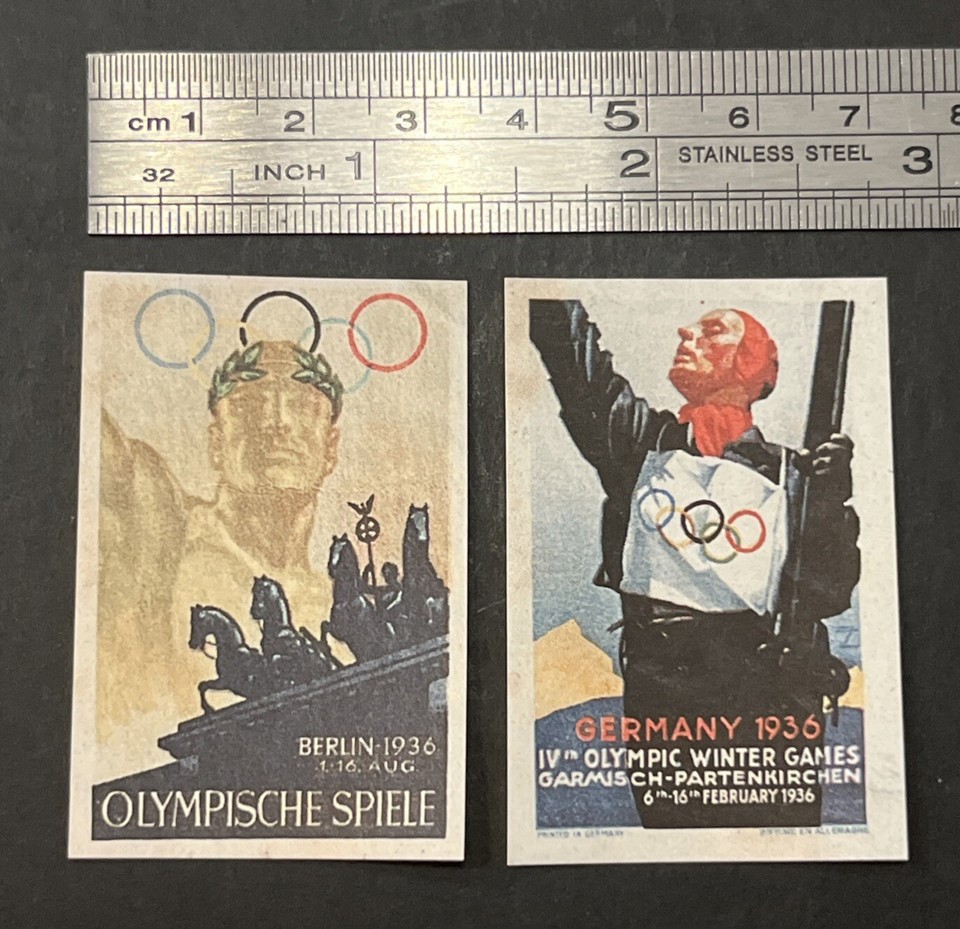 WWII WW2 Nazi Germany Third Reich German Olympics 1936 Games Vignette ...