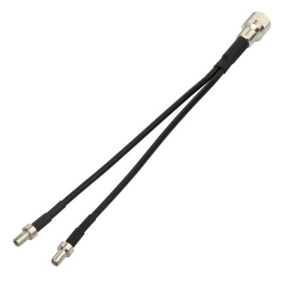 FME Male to Dual TS9 Male Antenna Splitter Combiner Patch Lead Cable ...