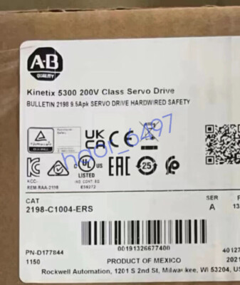 Brand New Allen Bradley 2198-C1004-ERS kinetix 5300 servo drive safety ...