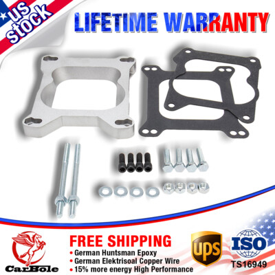 3/4" Carb Carburetor Adapter Kit 4bbl Square Plate Spread Bore ...