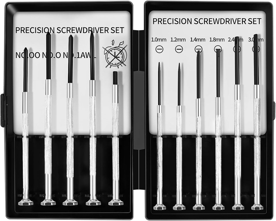 11PCS Small Precision Screwdriver Set Mini Flat Head & Philips for ...