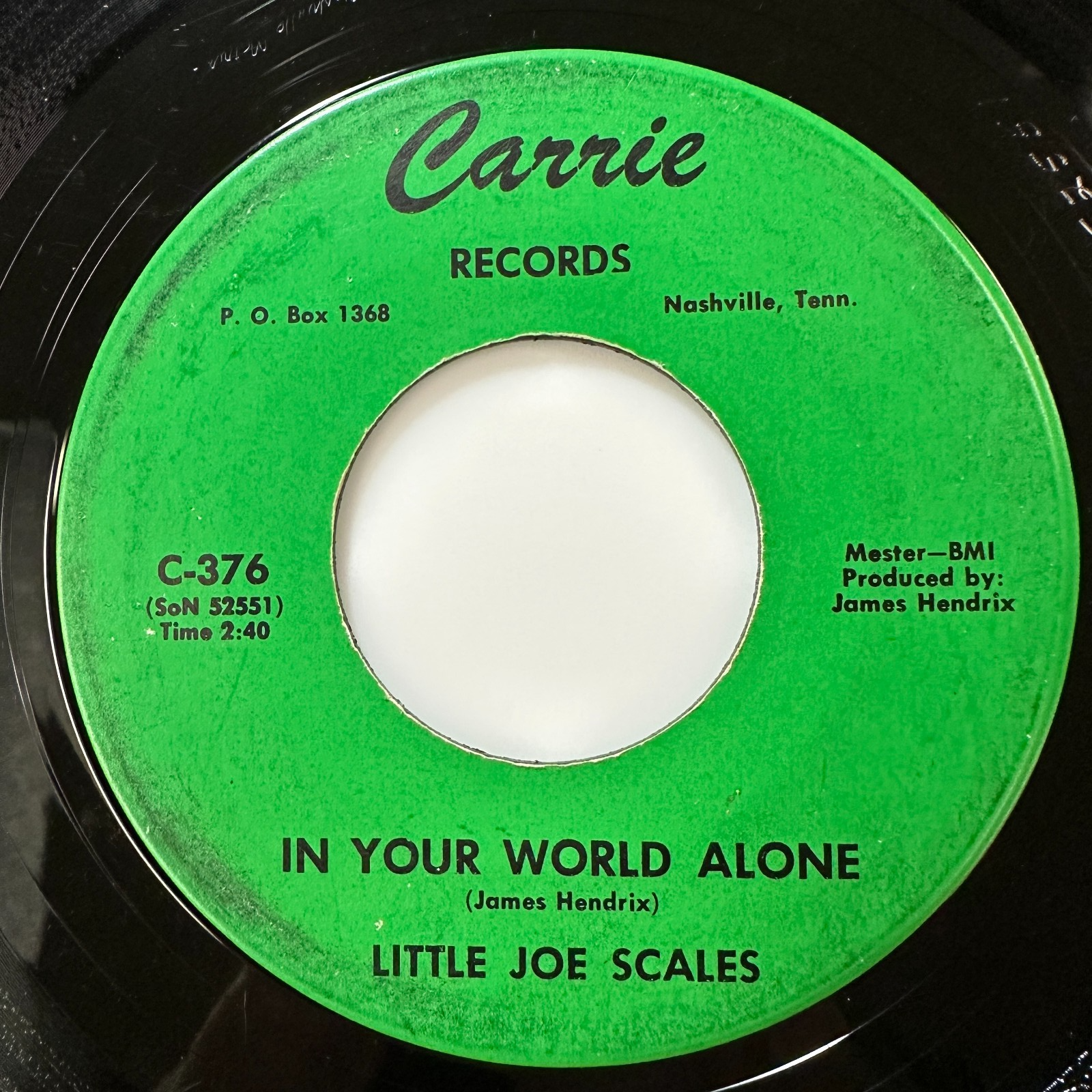 Where There Is No Love Record Little Joe Scales Carrie C-376 Northern ...