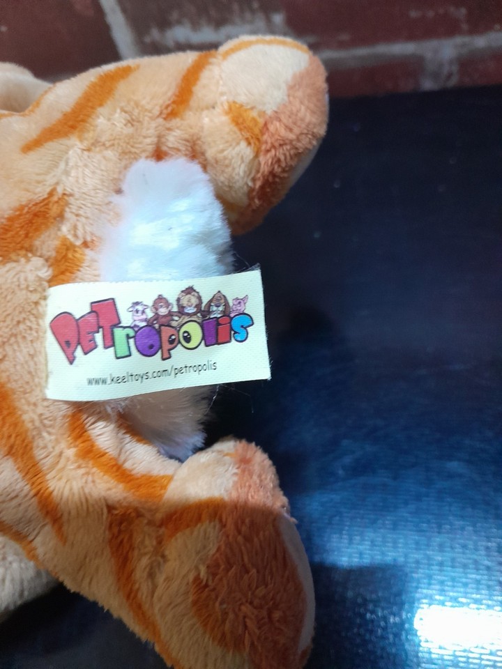 Vintage Keel Toys Petropolis Chibi Ginger Tabby Cat Kitty Kitten Soft ...