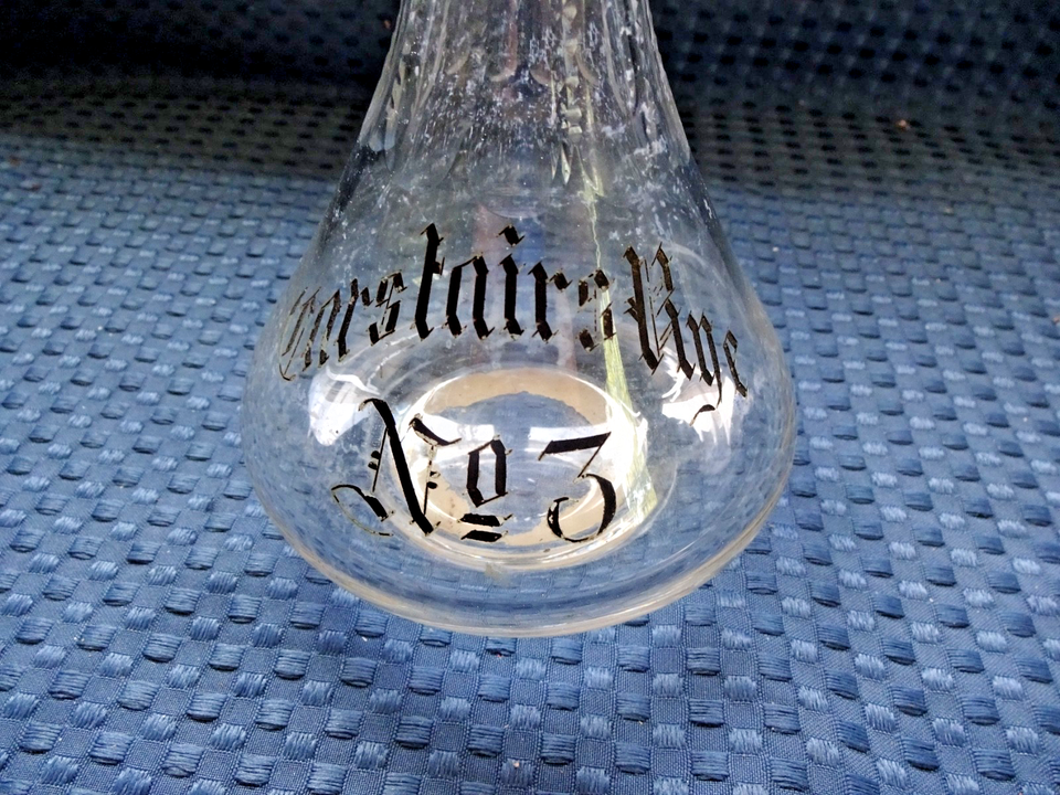 Pre-Pro Whisky Decanter Etched Glass Back Bar Bottle - Carstairs Rye No ...