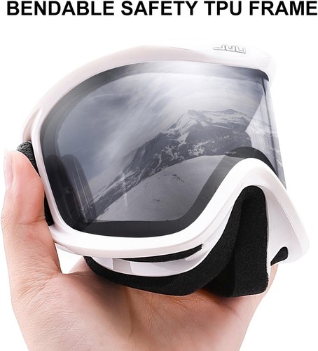 Juli Ski Goggles Clear Lens Adjustable Strap Uv Protection For Men ...