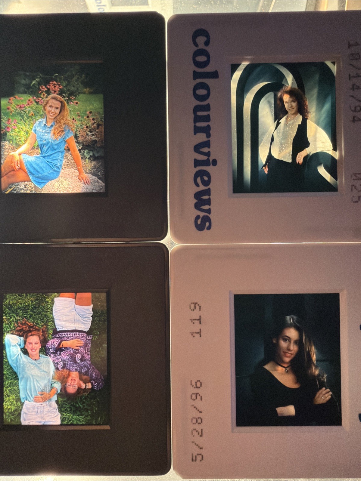 Lot Of 24 Cute Pretty Girls Amateur Modeling 35mm Slide Studio Photos ...