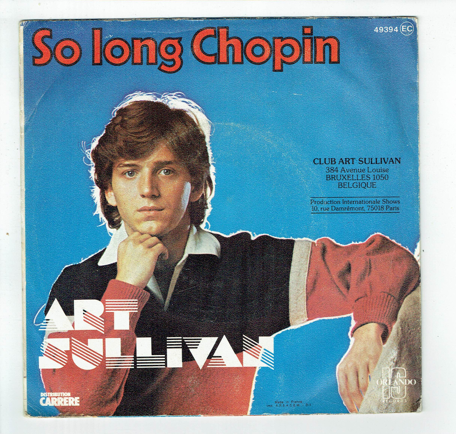 Art Sullivan Vinyl 45 RPM 7 " Sp It Me Back - so Long Chopin -carrere 49394 | eBay