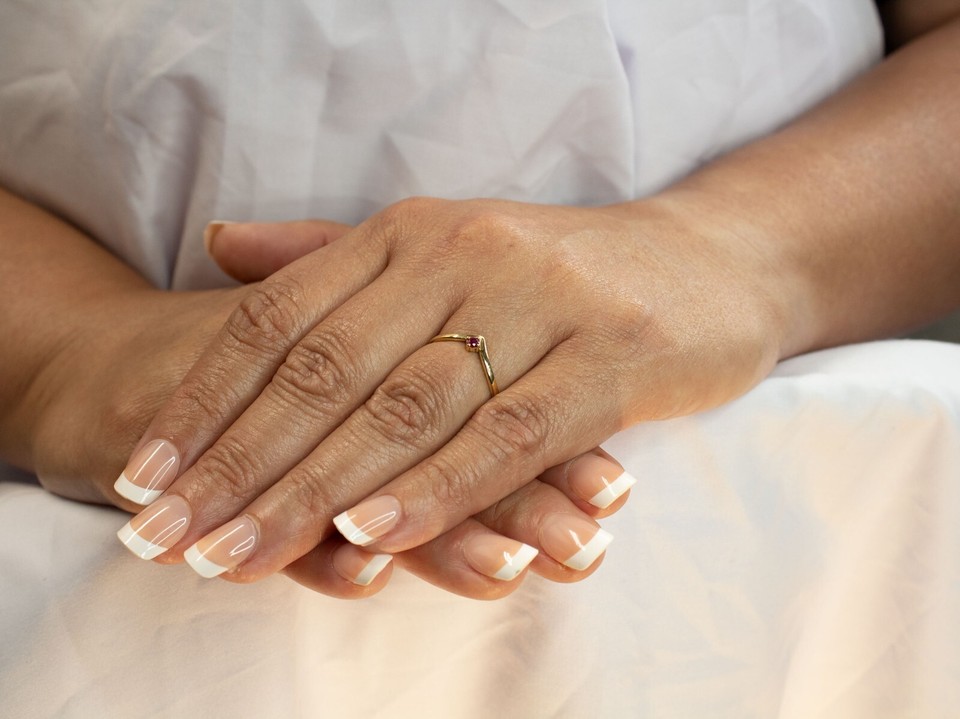 14k Chevron Ruby Ring Yellow Gold Natural Ruby Sapphire Ring - Stacking ...