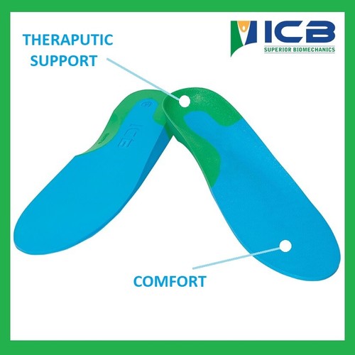 ICB DUAL Density FULL Length Orthotics Arch Insole - Physio Podiatrist ...