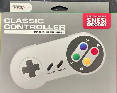 TTX Tech SNES Controller for super NES, Color button Retro- Duo | eBay