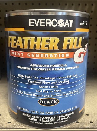 EVERCOAT 715 BLACK FEATHER FILL G2 High-Build Polyester Primer Surfacer ...