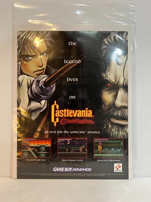 Castlevania Circle of the Moon - Magazine Ad - Nintendo - Gameboy ...