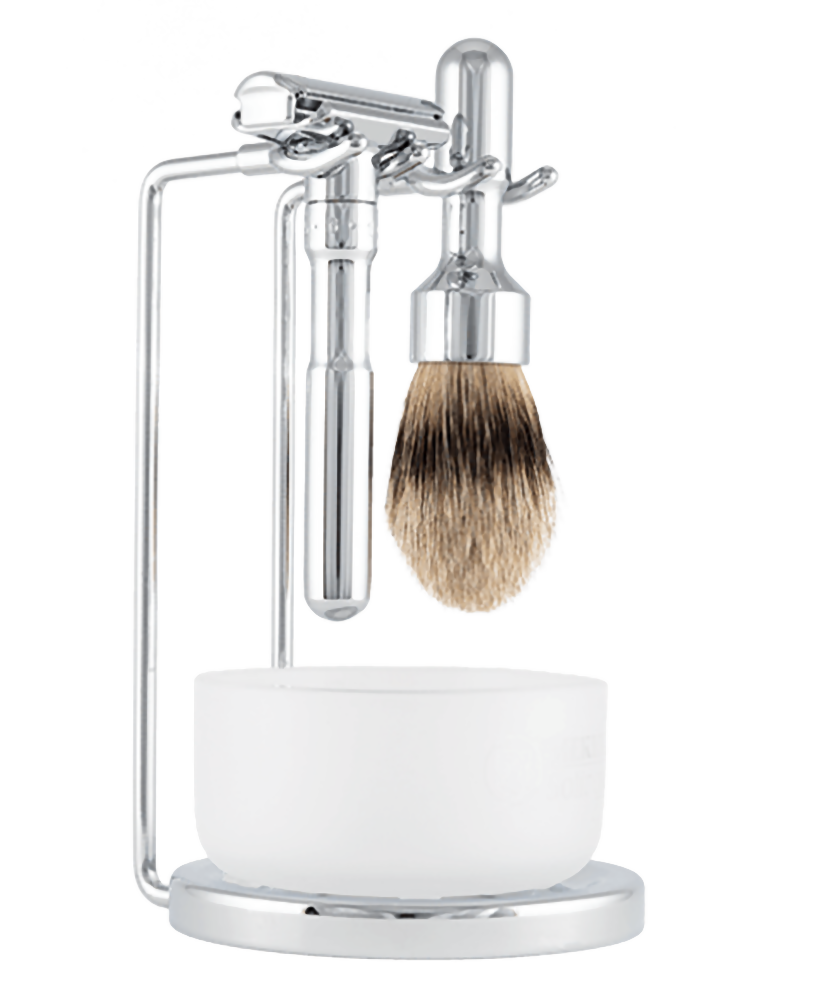 Dovo Merkur Shaving Set Futur 751 Polished Chrome Plated 4 piece | eBay