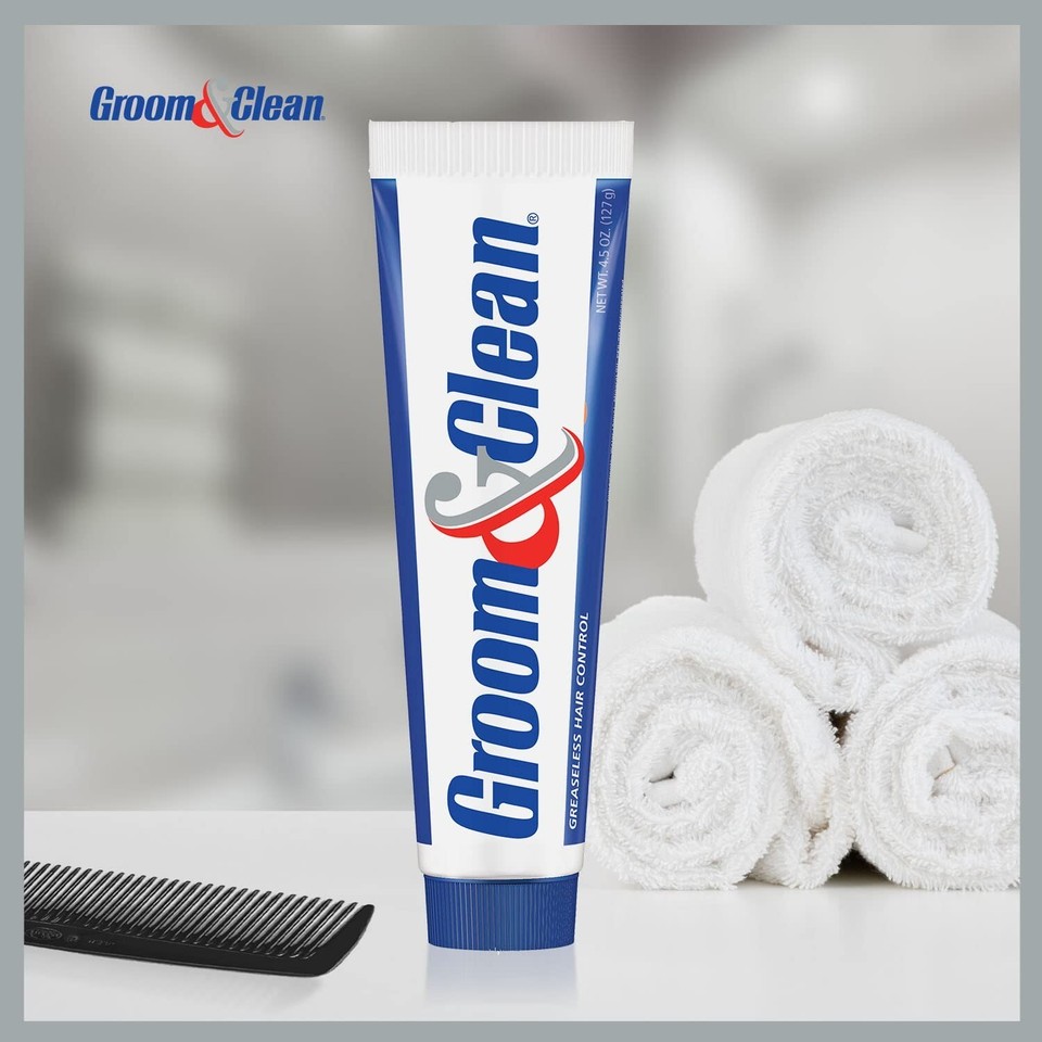 Groom & Clean Hair Control Cream 4.5 Oz Pack of 2 - Mens Hair Styling ...