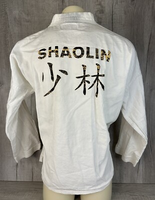 Vintage Shaolin Gi Tiger Claw Kung Fu Martial Arts Monk Wu Tang Mens L ...