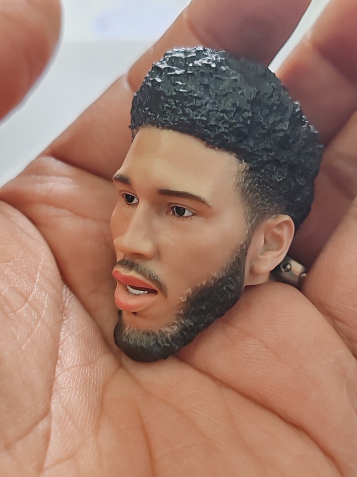 Custom 1/6 Jayson Tatum Head Sculpt for 12" Hot Toys COO Male Figure ...