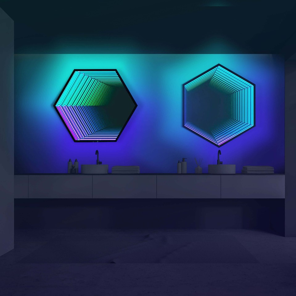 Hexagon Infinity Mirror | eBay