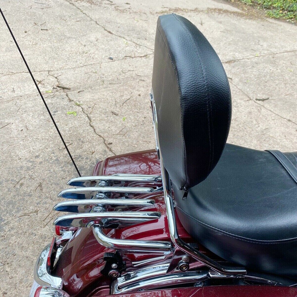 Chrome Stealth Luggage Rack For Harley Davidson Touring Street Road ...