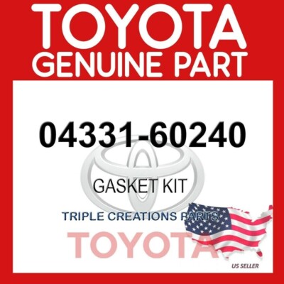 Genuine Toyota 04331-60240 GASKET KIT, MANUAL TRANSMIS. O/H 0433160240 ...