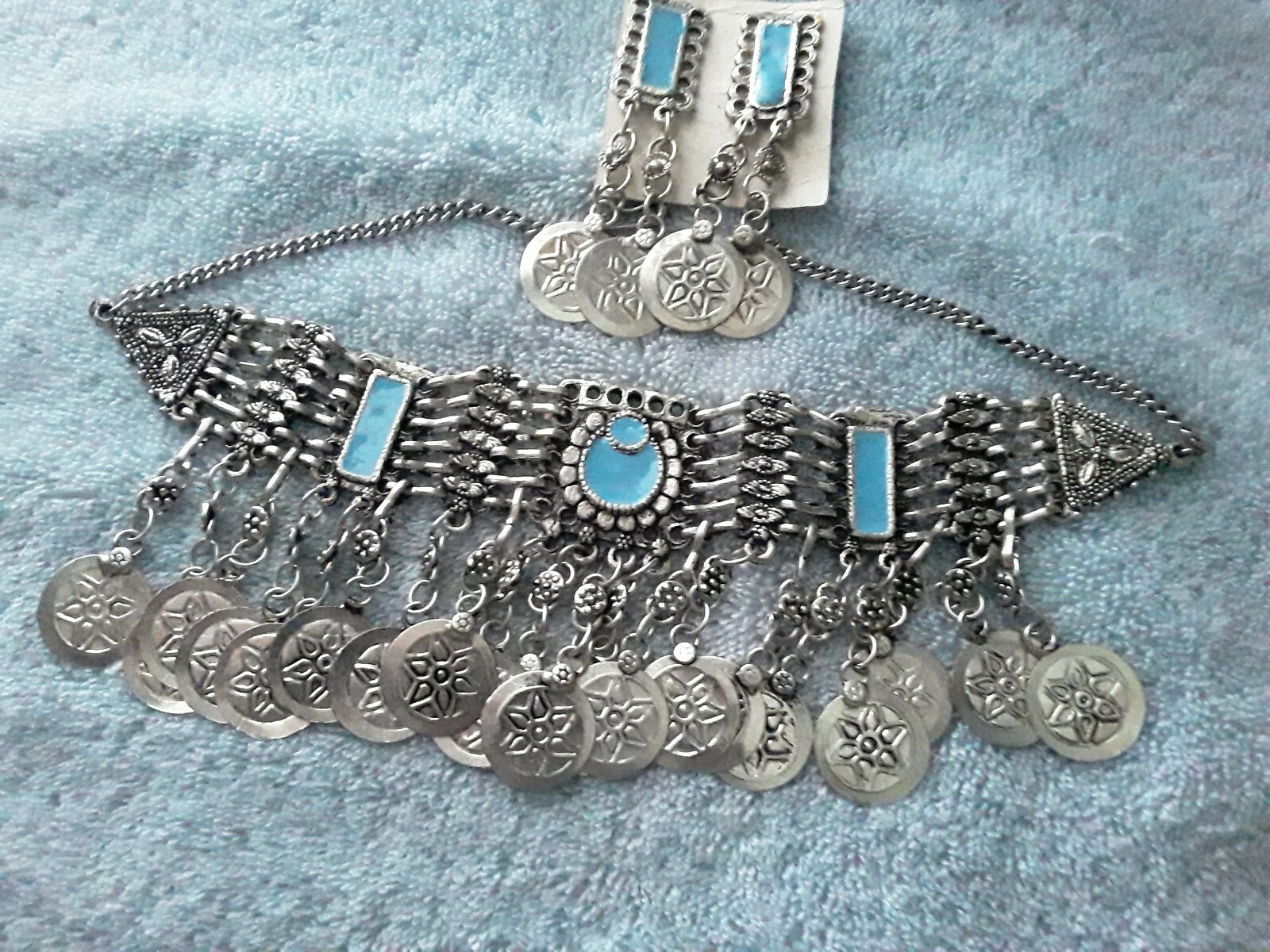 Unique Very RARE! BEAUTIFUL NECKLACE AND EARRINGS Vin… - Gem