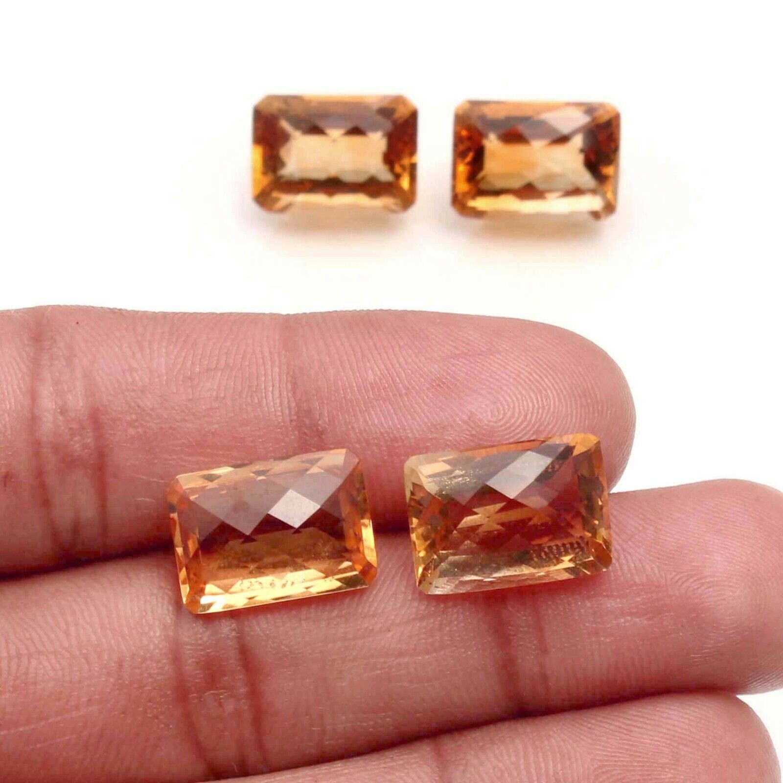 Unique Citrine Gemstone, 14x10 mm Octagon Shape Checker Cut Loose ...
