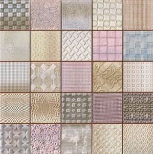 Fabric Tiles Mosaic Effect Ceramic Wall Tiles 33x33cm | eBay
