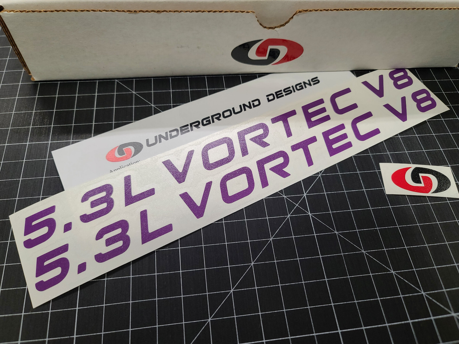 5.3L Vortec V8 Decals (2pk) Engine Hood Sticker Truck Accessories fits ...