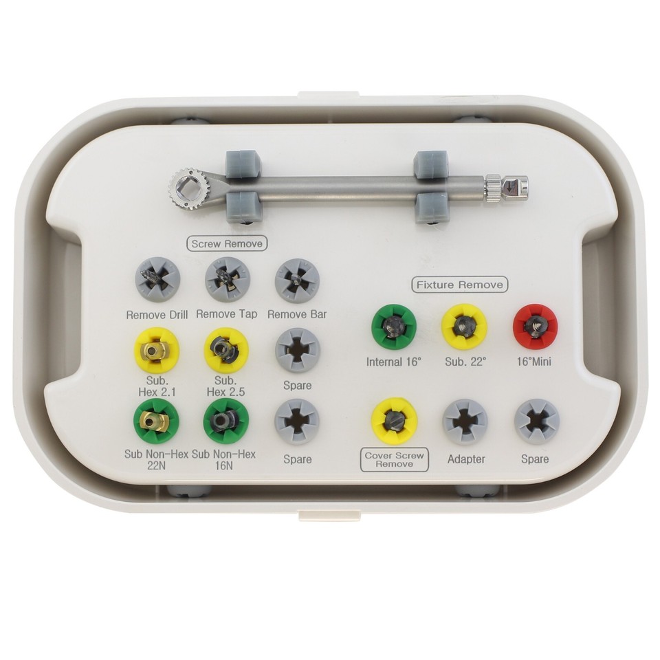 Implant Fixture & Fractured Screw Removal Kit NeoBiotech SR MCT FSRK-02 ...