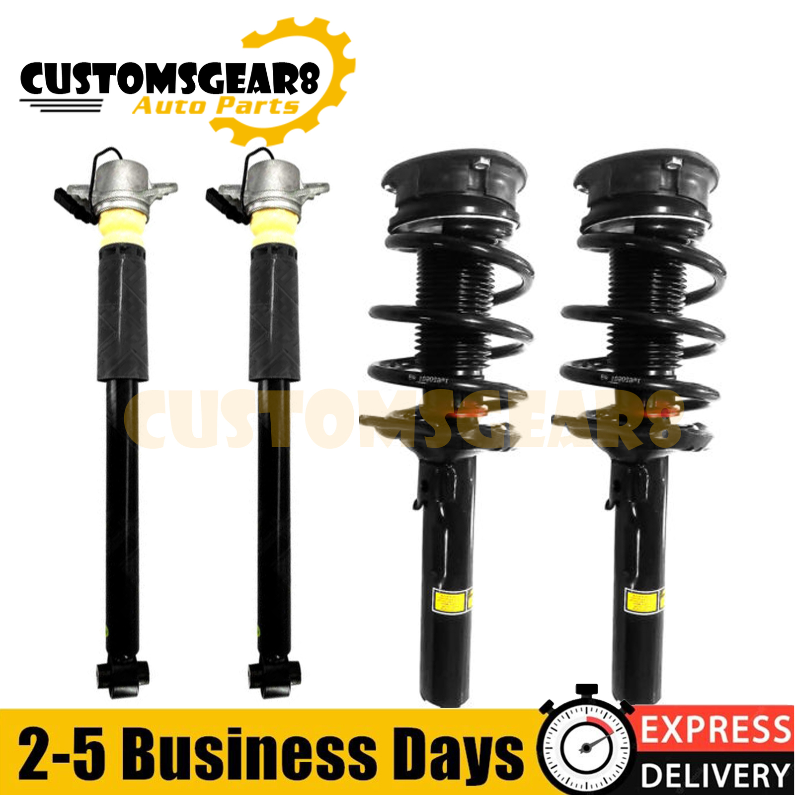 4x Front Rear Shock Struts Assys w/Magnetic For Audi A3 S3 RS3 ...