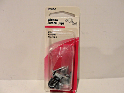 Slide-Co Window Screen Clips, Flush, Qty. 4, # 18107-F | eBay