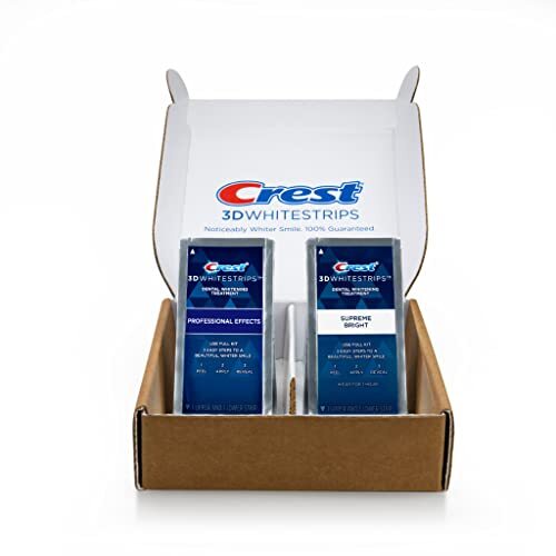 Crest 3D Whitestrips Professional Effects & Supreme Bright Dual Pack ...