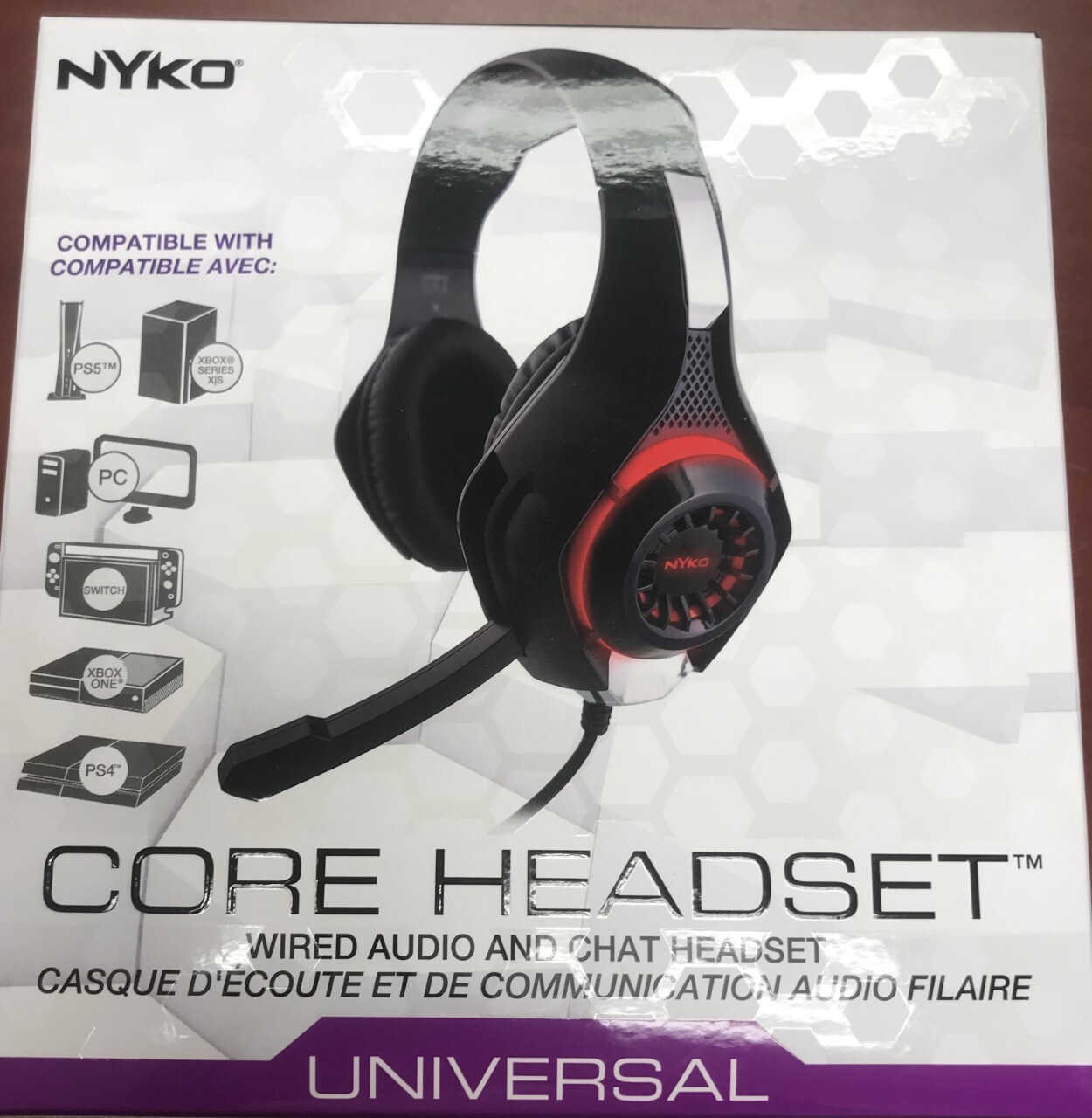 Nyko 80801 Core Wired Universal Over-ear Gaming Headset Nyk80801 for ...