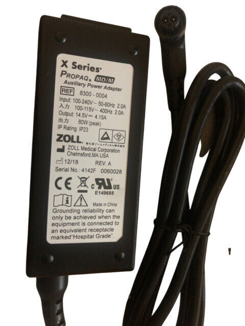ZOLL 8300-0004 Auxiliary Power Supply Cord for sale online | eBay UK