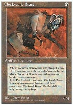 MRM FR/VF Bete mecanique - Clockwork Beast MTG magic 4ED | eBay