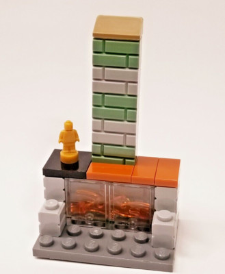 LEGO Minifigure Trophy Fireplace Flames Lodge Rustic Western Castle ...
