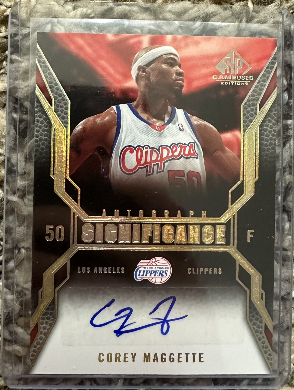 2007-08 SP Game Used Corey Maggette Auto Clippers | eBay