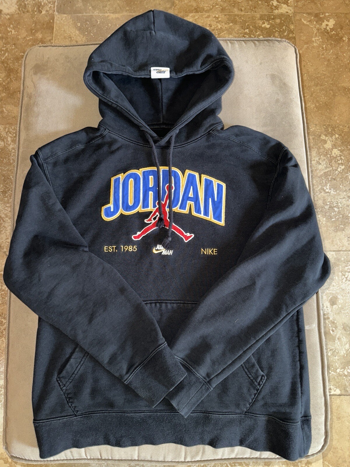 Nike Air Jordan Jumpman Logo Est 1985 Retro Hoodie Si… - Gem