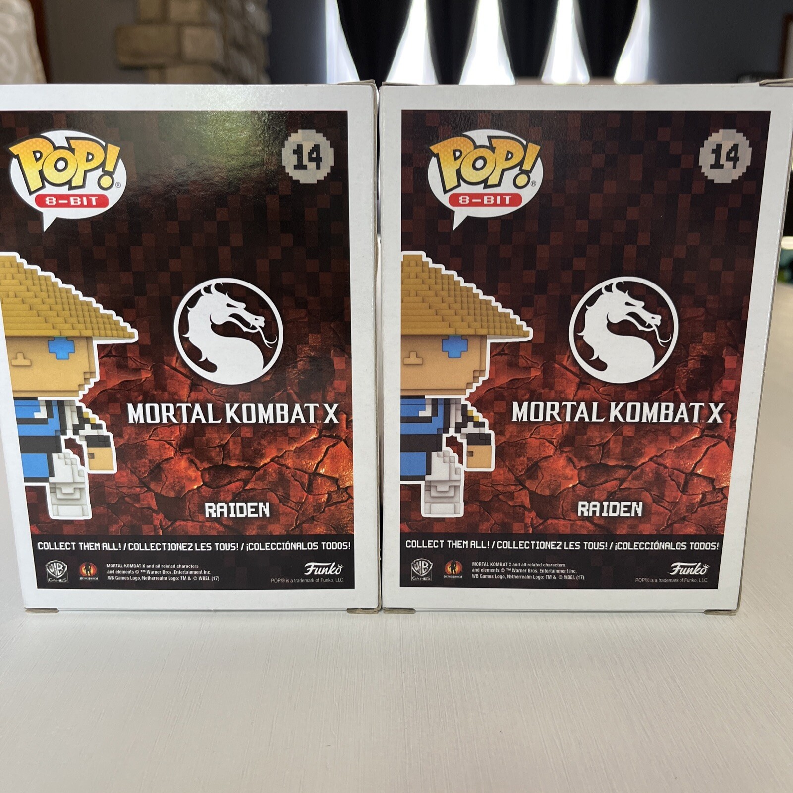 Funko Pop! 8-Bit Mortal Kombat X - Raiden #14 - CHASE GameStop ...