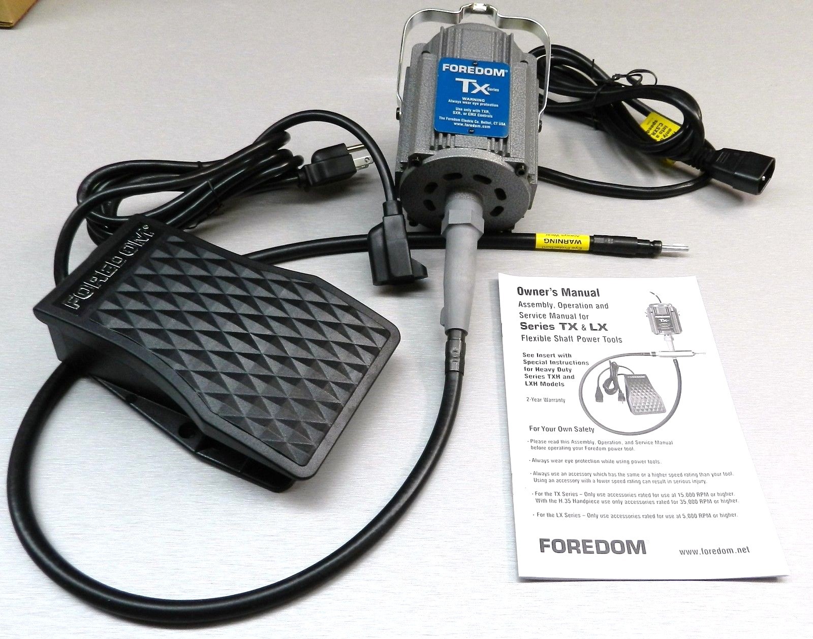 Foredom M.TX-TXR Flex Shaft TX & TXR Speed Control 1/3HP Permanent ...