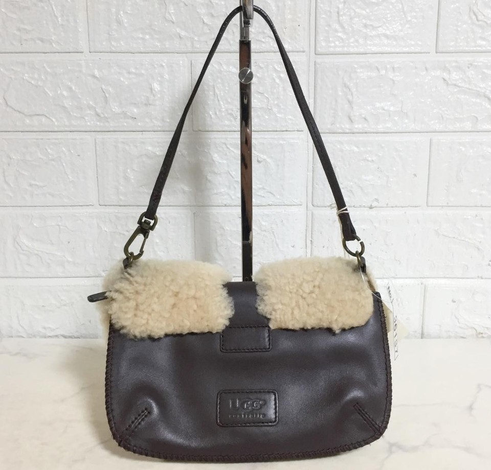 UGG Handbag Purse Shearling Leather USED Good Condition | eBay