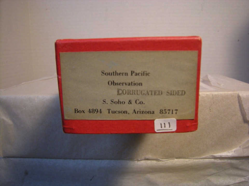 SoHo Brass HO scale Southern Pacific Daylight Parlor / Observation Car ...