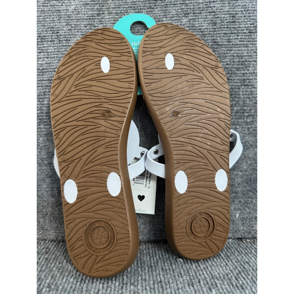 NWT Oka B Solara Tortoise Shell Sea Turtle Medallion Flip Flop Sandals ...