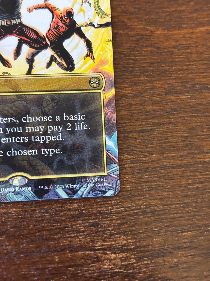 MTG Multiversal Passage 206 Rare Borderless Land Marvel Spider-Man Non ...