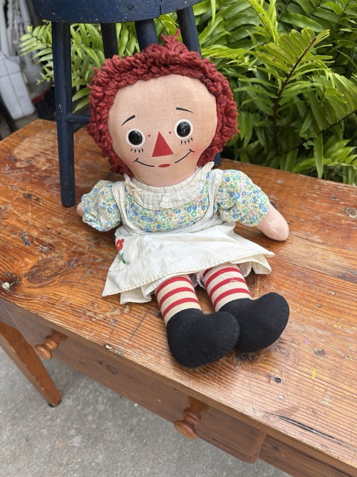 Raggedy Ann Doll 1960s Vintage Knickerbocker 'I love you' original ...