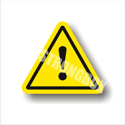 Industrial Safety Decal Sticker caution GENERAL WARNING label | eBay