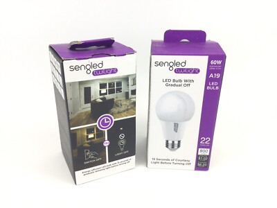 (2 Pack) Sengled TLA19ND827 Twilight LED Bulb, Soft White, 8.5 W, 800 ...