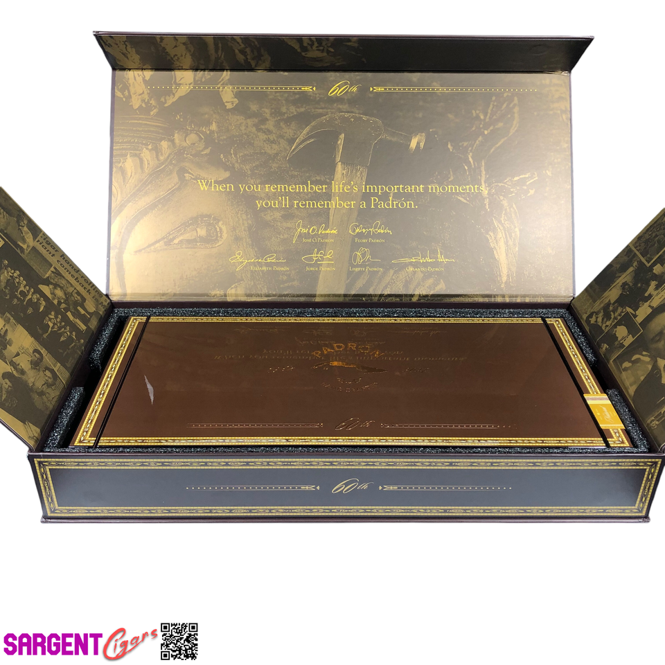 Padron 60th Anniversary Empty Wooden Cigar Box 19.5x9x2 | eBay