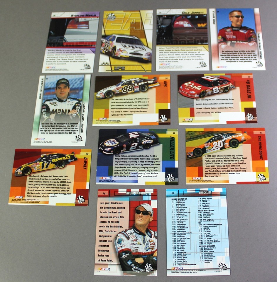 2002 Press Pass Stealth NASCAR Auto Racing Trading Cards - Your Choice ...