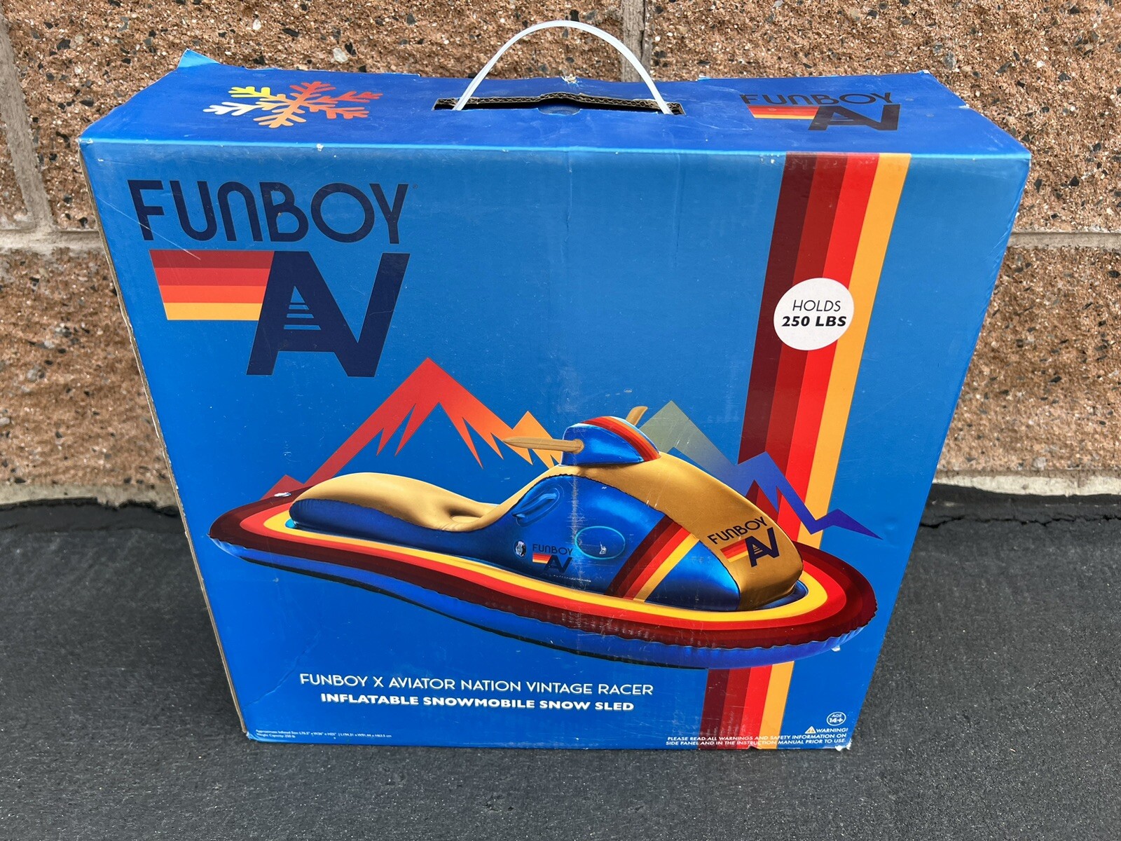 NWT FUNBOY AV Inflatable Wave Runner Snowmobile Sled Snow Water Jet Ski ...